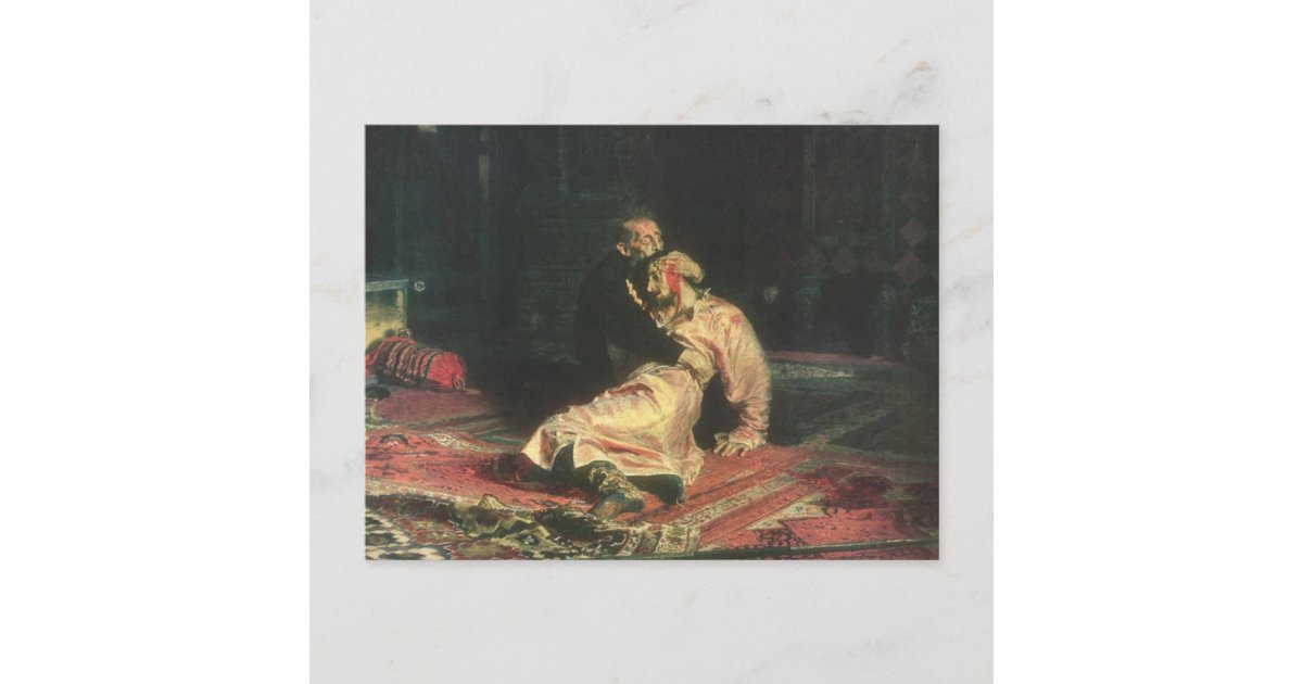Ivan The Terrible And His Son Postcard | Zazzle