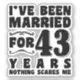 I've Been Married For 43 Years Matching Couple Sticker | Zazzle