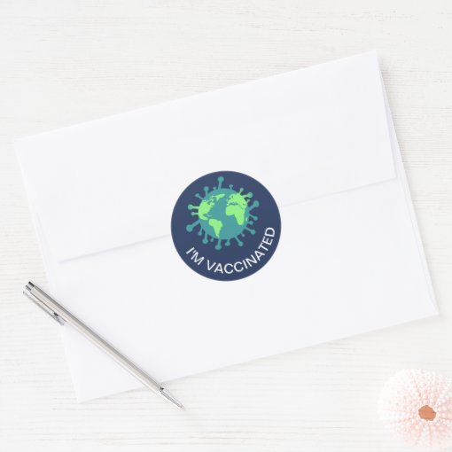I've Been Vaccinated Covid Vaccine Classic Round Sticker | Zazzle