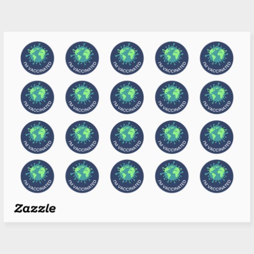 I've Been Vaccinated Covid Vaccine Classic Round Sticker | Zazzle