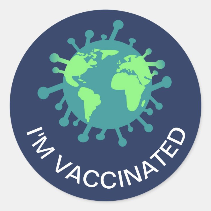 I've Been Vaccinated Covid Vaccine Classic Round Sticker | Zazzle