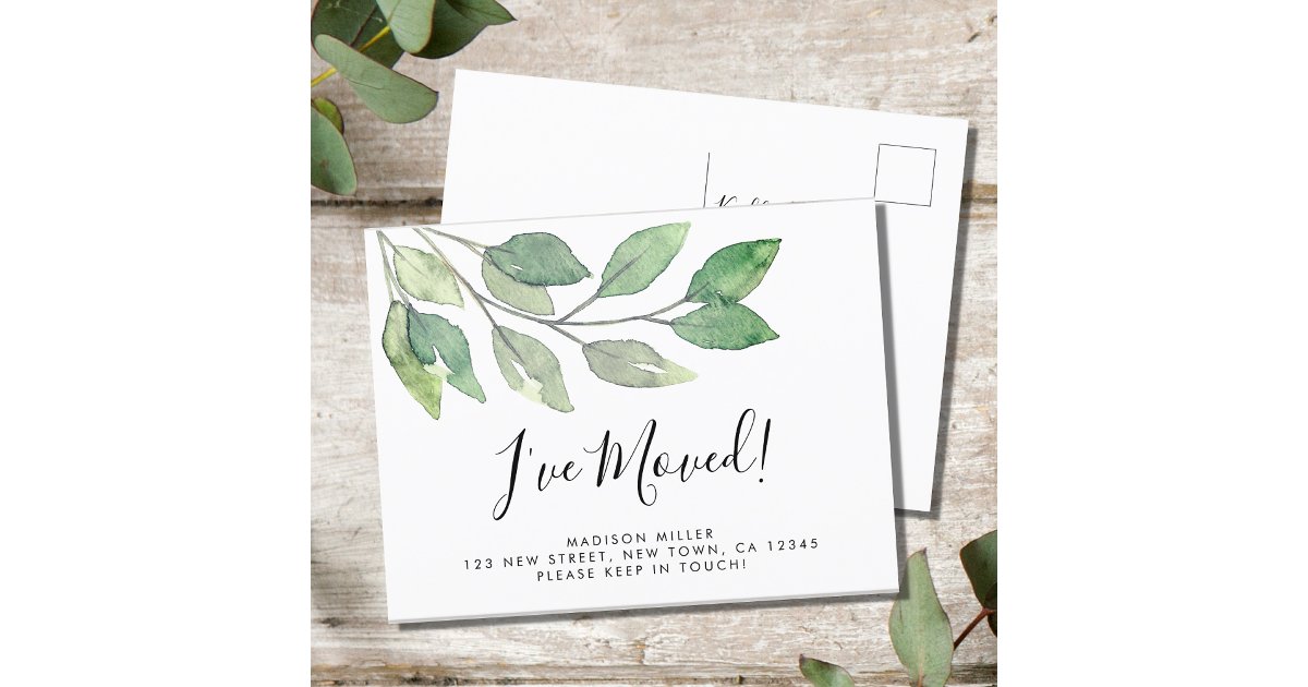 I've Moved New Home Moving Announcement Postcard | Zazzle