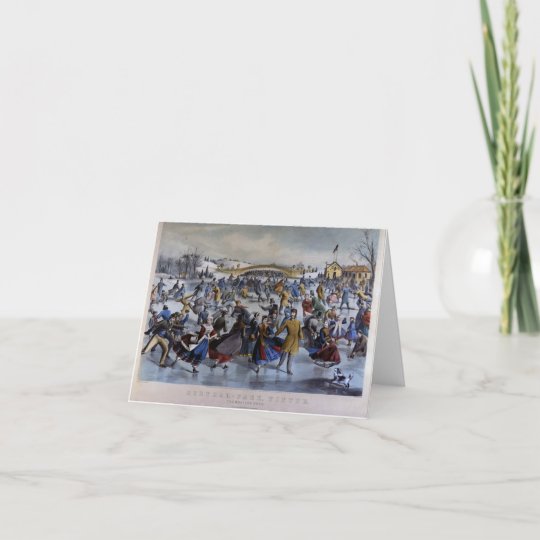 Ives Skating Pond Notecards | Zazzle.com