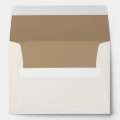 Ivory and Gold Calligraphy Addressed Wedding Envelope | Zazzle