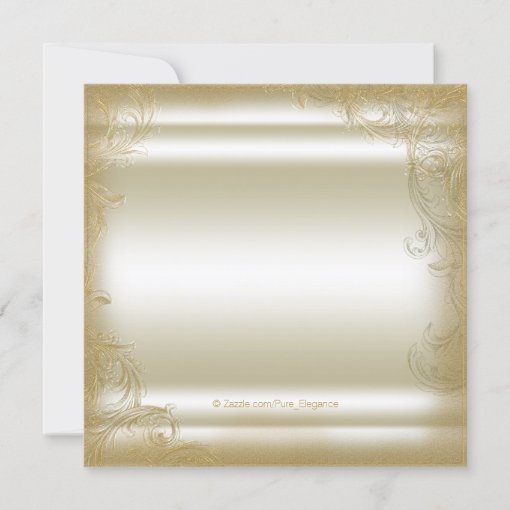 Ivory and Gold Glitter Womans Birthday Party Invitation | Zazzle