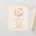 Ivory blush florals First Communion invitation | Zazzle
