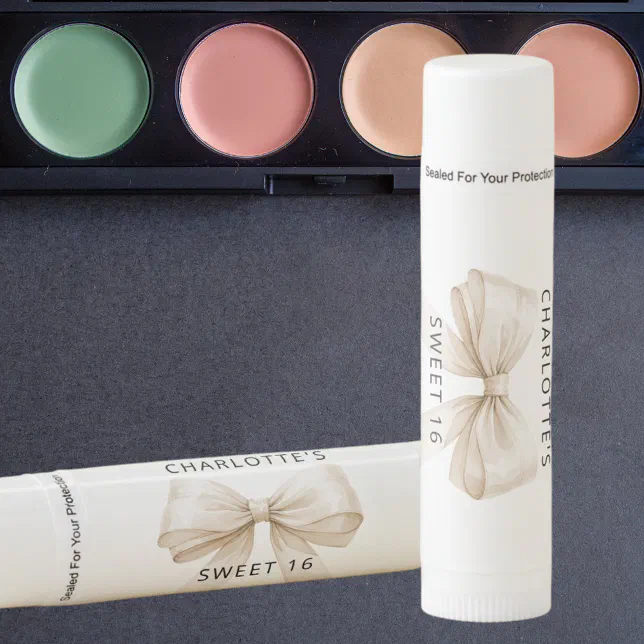 Ivory cream beige SWEET 16 Lip Balm | Zazzle