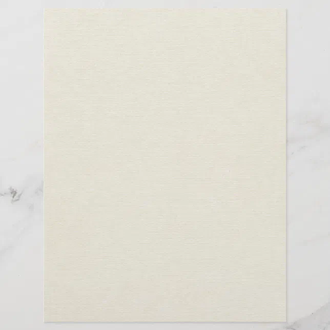 Ivory cream linen printed texture scrapbook paper | Zazzle