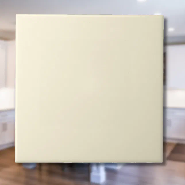 Ivory Cream Solid Color | Classic Elegant Ceramic Tile | Zazzle