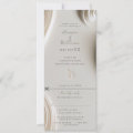 ivory cream white All-in-One wedding Invitation | Zazzle