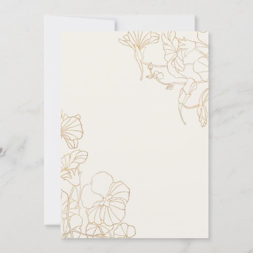 Ivory Gold Floral 80th Birthday Party Invitation | Zazzle