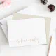 Ivory | Modern Scripted Name Personalized Note Card | Zazzle