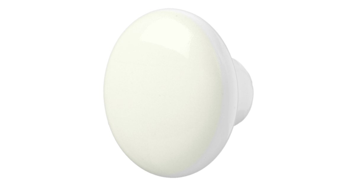 Ivory Solid Color Ceramic Knob | Zazzle