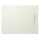 Ivory Solid Color Customize It Notepad | Zazzle