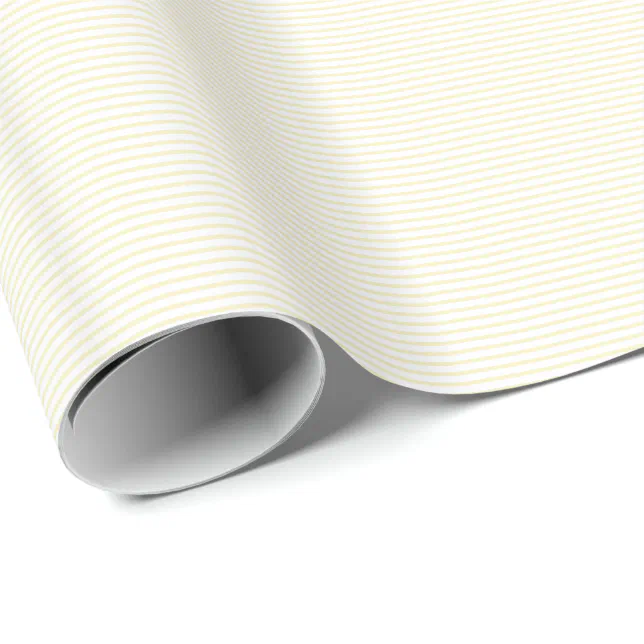 Ivory White Stripes Patterns Elegant Stylish Wrapping Paper | Zazzle