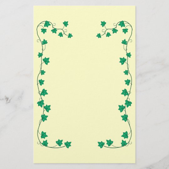 Ivy Border Stationery | Zazzle.com