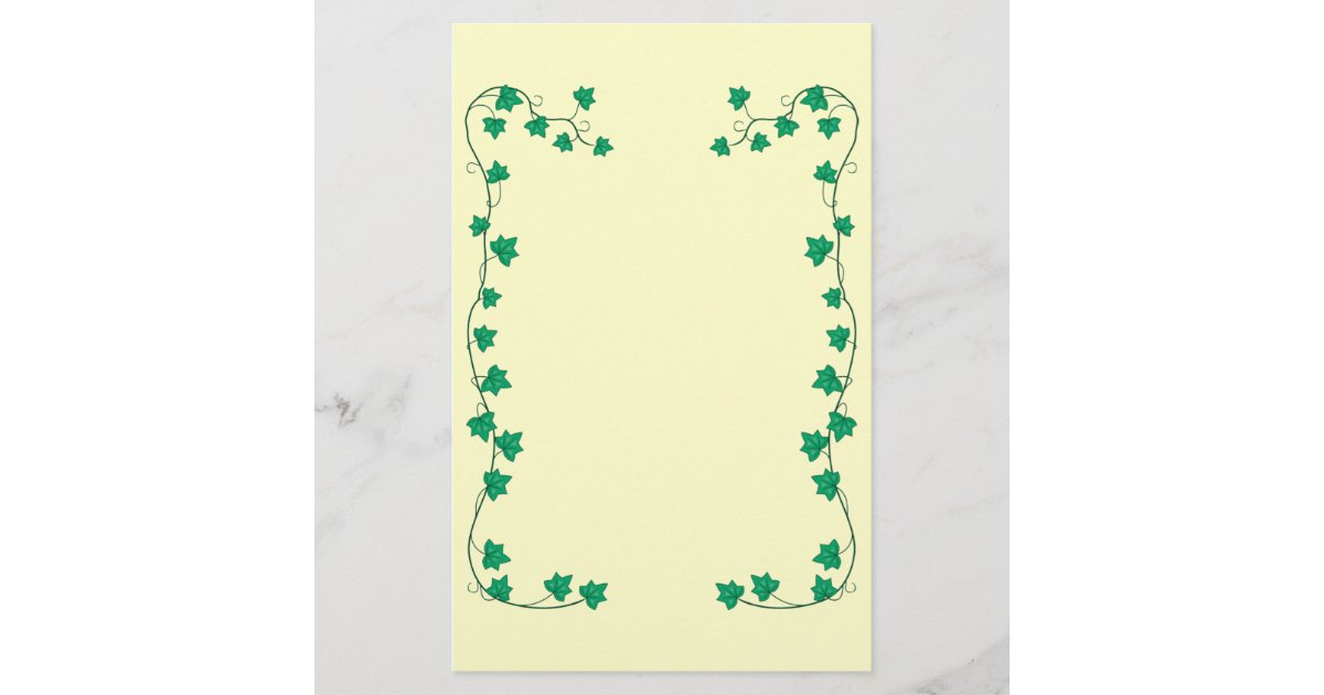 Ivy Border Stationery | Zazzle