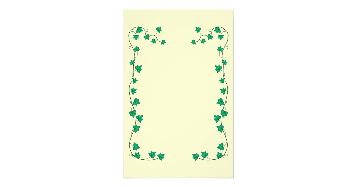 Ivy Border Stationery | Zazzle.com