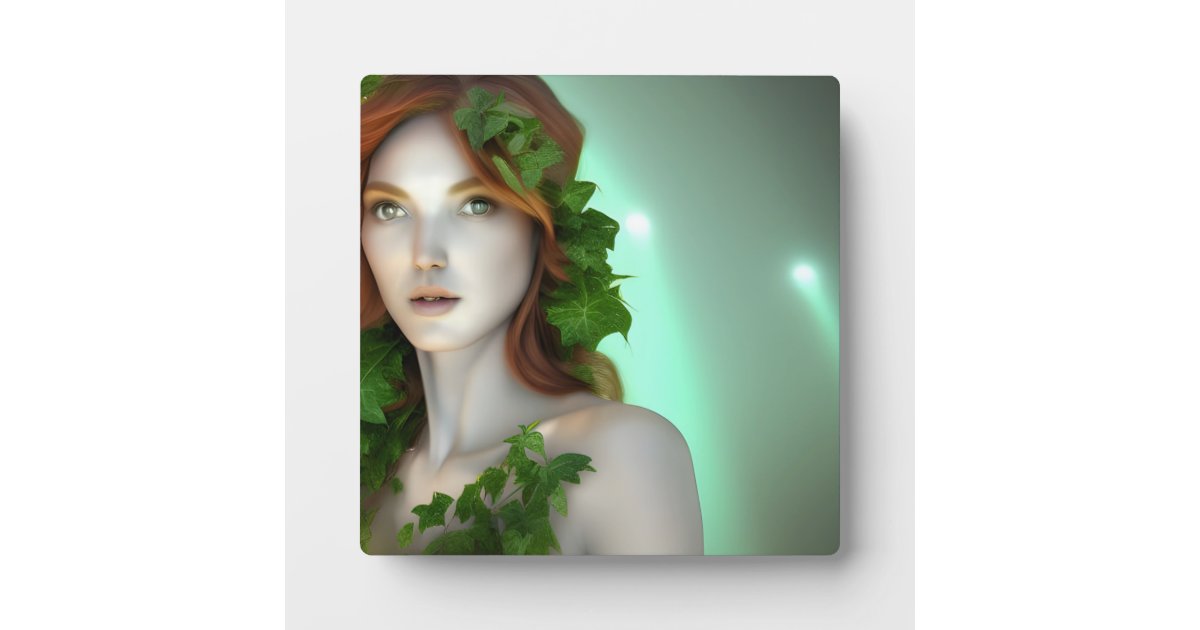 Ivy Goddess Plaque | Zazzle