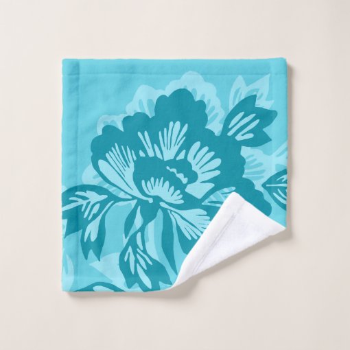 Iwalani Vintage Hawaiian Floral Coordinates-Teal Bath Towel Set | Zazzle Iwalani Vintage Hawaiian Floral Coordinates-Teal Bath Towel Set | Zazzle
