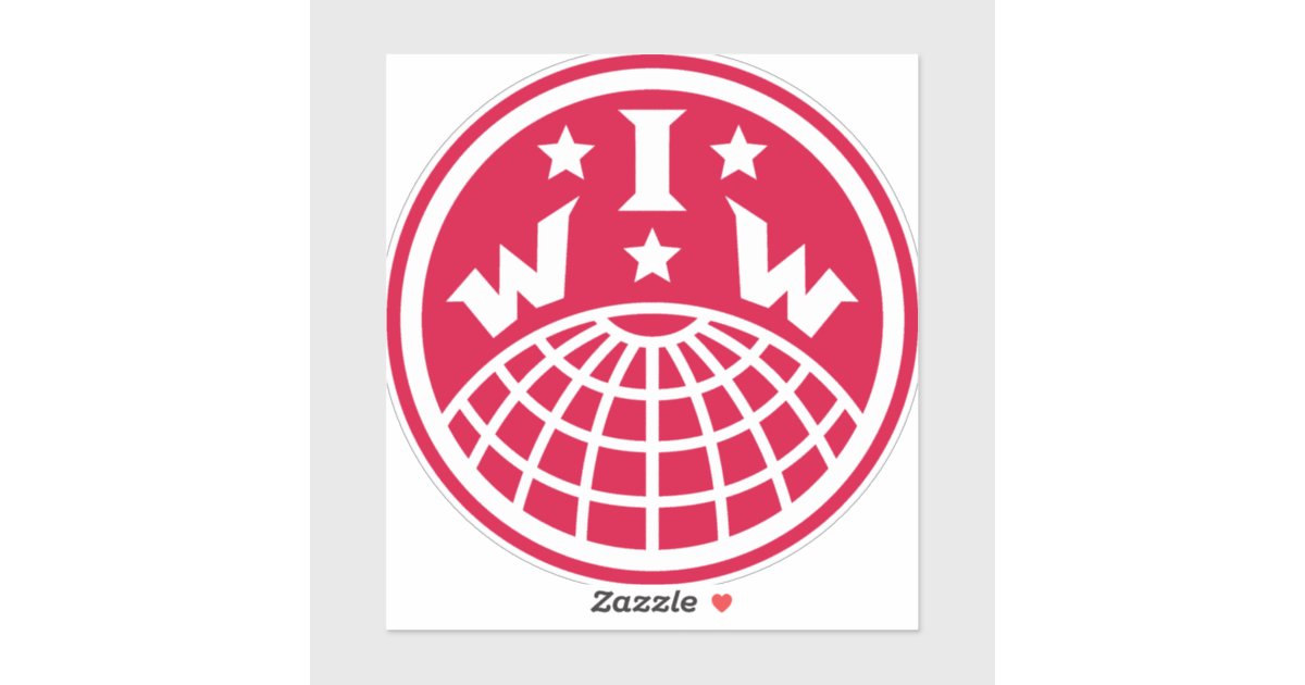 IWW Logo Sticker | Zazzle