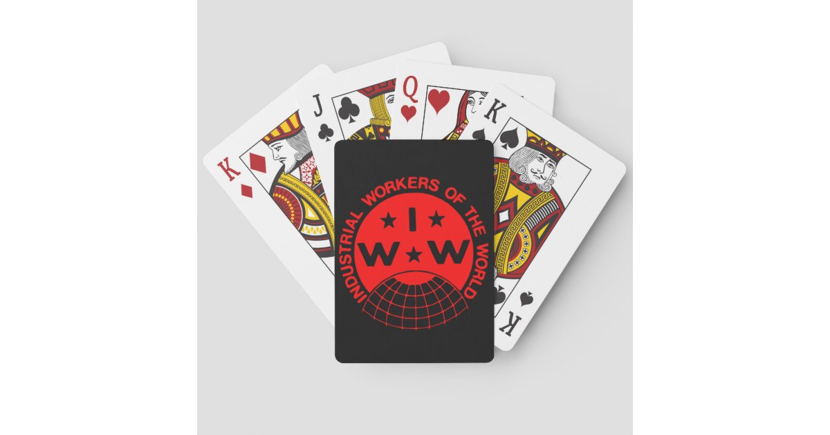 IWW Logo, Wobblies - One Big Union Poker Cards | Zazzle