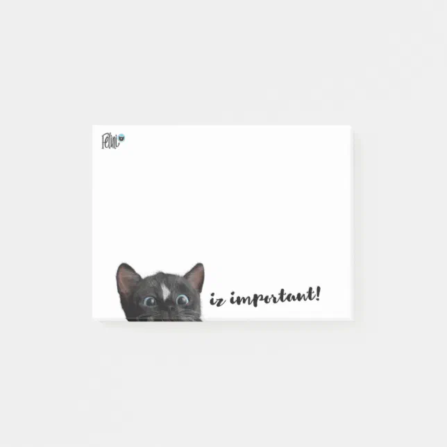 iz important! Post Its by Felini Post-it Notes | Zazzle