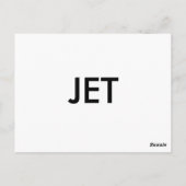 "J" is for Jet Alphabet Flashcard Postcard | Zazzle