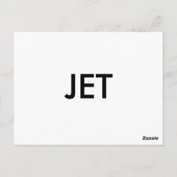 "J" is for Jet Alphabet Flashcard Postcard | Zazzle