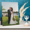 Modern Personalized Photo Wedding Vows Plaque | Zazzle