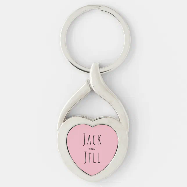 Jack and Jill/Custom Couple Keychain | Zazzle