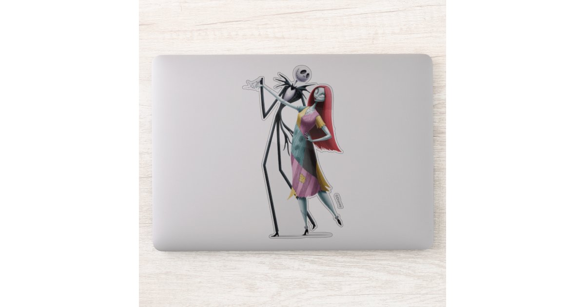 Jack and Sally Dancing Sticker | Zazzle