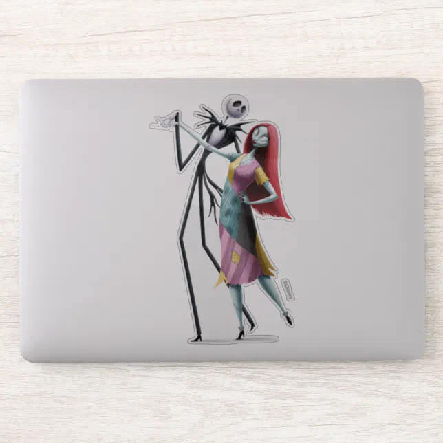 Jack and Sally Dancing Sticker | Zazzle