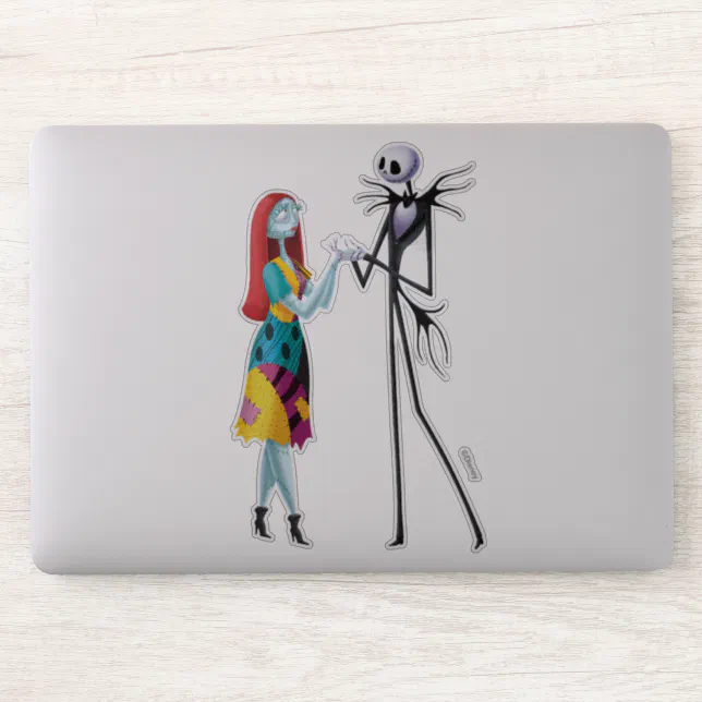 Jack and Sally Holding Hands Sticker | Zazzle