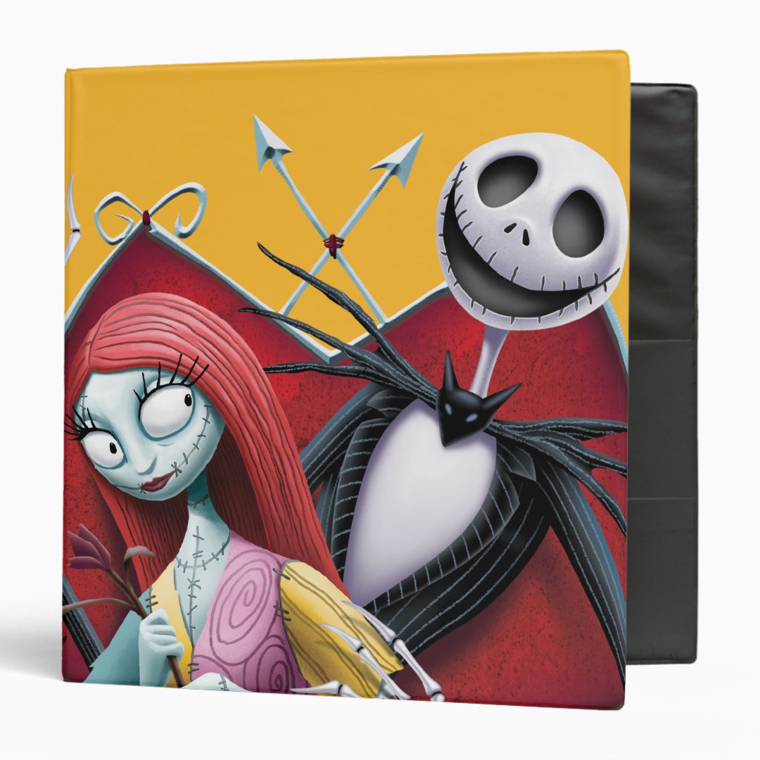 Jack and Sally in Heart Binder | Zazzle