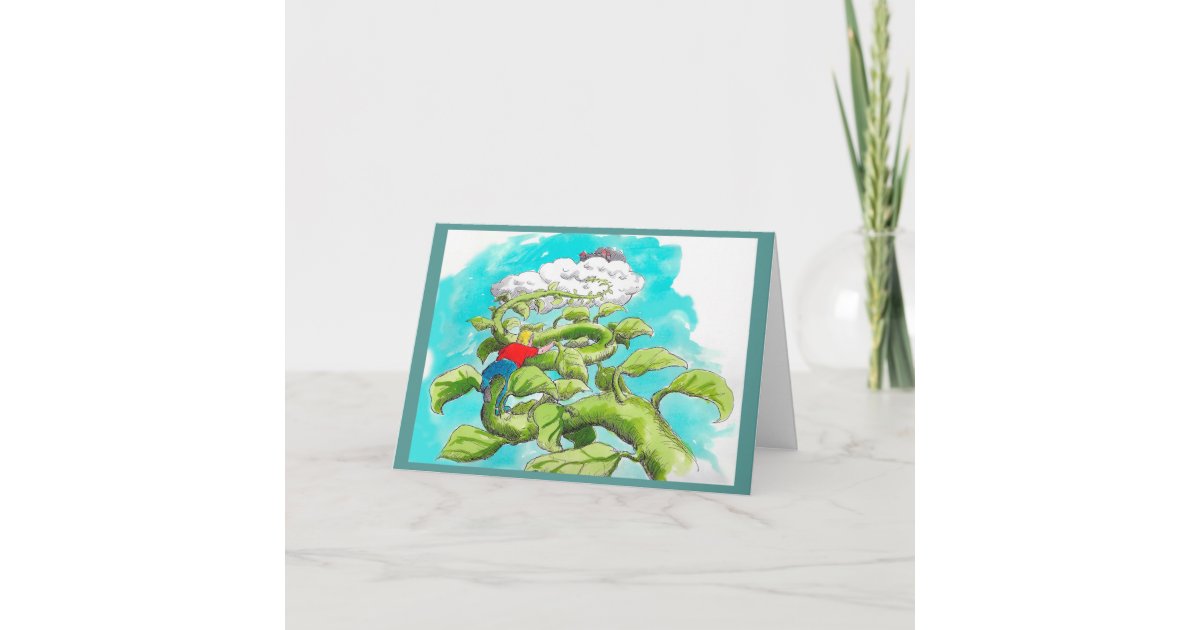 Jack and the beanstalk card | Zazzle
