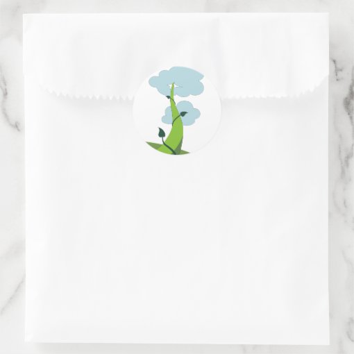 Jack and the Beanstalk Classic Round Sticker | Zazzle