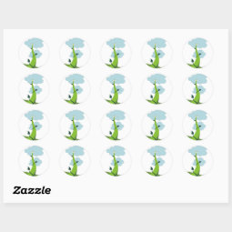 Jack and the Beanstalk Classic Round Sticker | Zazzle