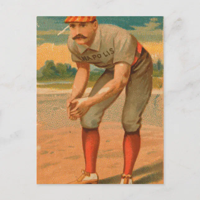 Jack Glasscock Vintage Indianapolis Hoosiers Postcard | Zazzle