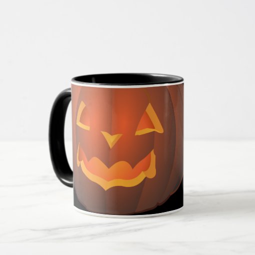 Jack-o-lantern Cup Halloween Pumpkin Mugs / Cups | Zazzle