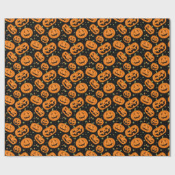 Jack-O-Lantern Wrapping Paper | Zazzle