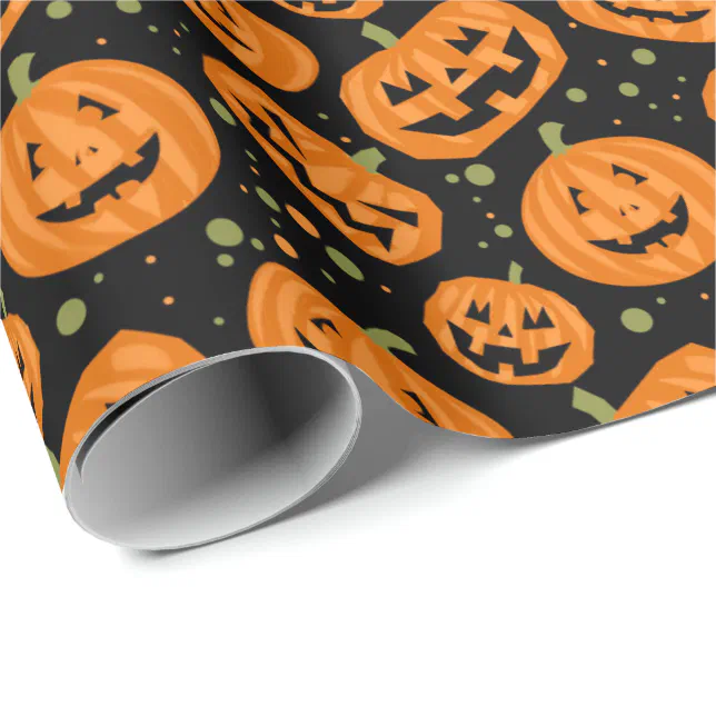Jack-O-Lantern Wrapping Paper | Zazzle