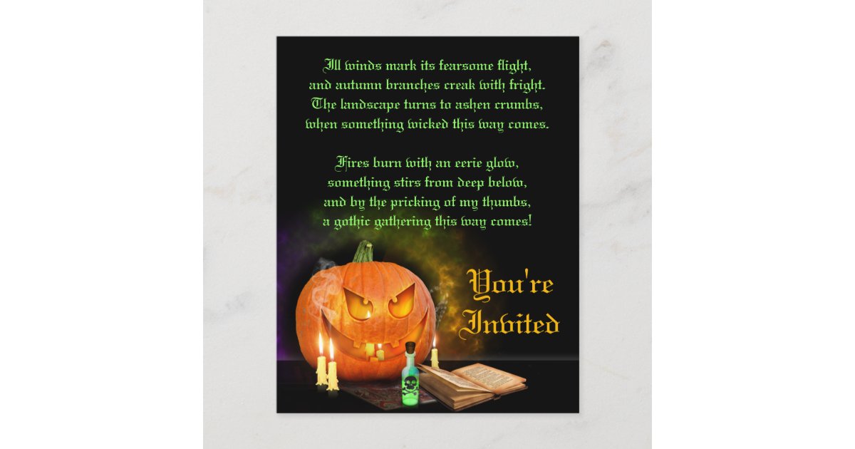 Jack O'Lantern Halloween Party Invitation Flyer | Zazzle