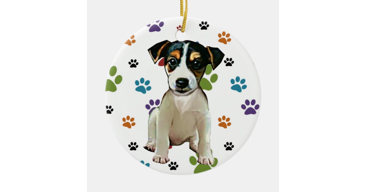 Jack Russell Puppy Ornament | Zazzle