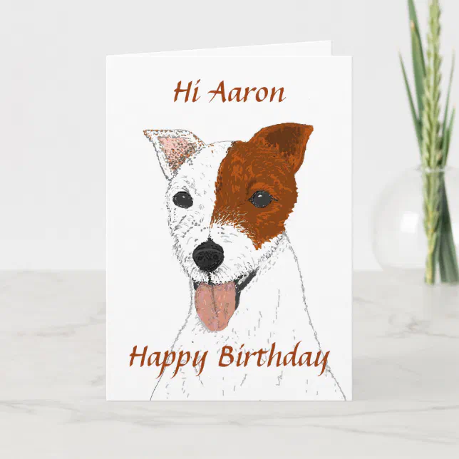 Jack Russell Terrier Birthday Card | Zazzle