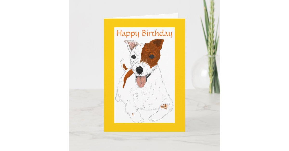 Jack Russell Terrier Birthday card | Zazzle.com