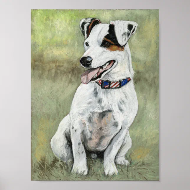 Jack Russell Terrier Dog Art Print | Zazzle