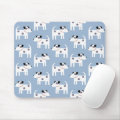 Jack Russell Terrier Dog Blue Mouse Pad | Zazzle