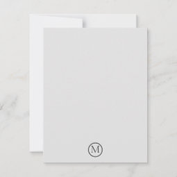 Jack Russell Terrier Spring Flowers Monogram Note Card | Zazzle