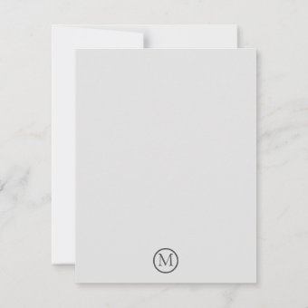 Jack Russell Terrier Spring Flowers Monogram Note Card | Zazzle